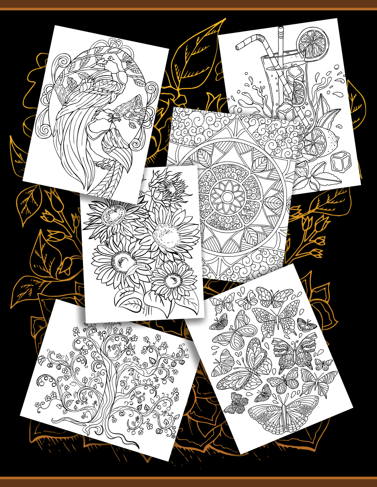 Adult Coloring Book: 30 Summer Heat Coloring Pages – ColoringCraze