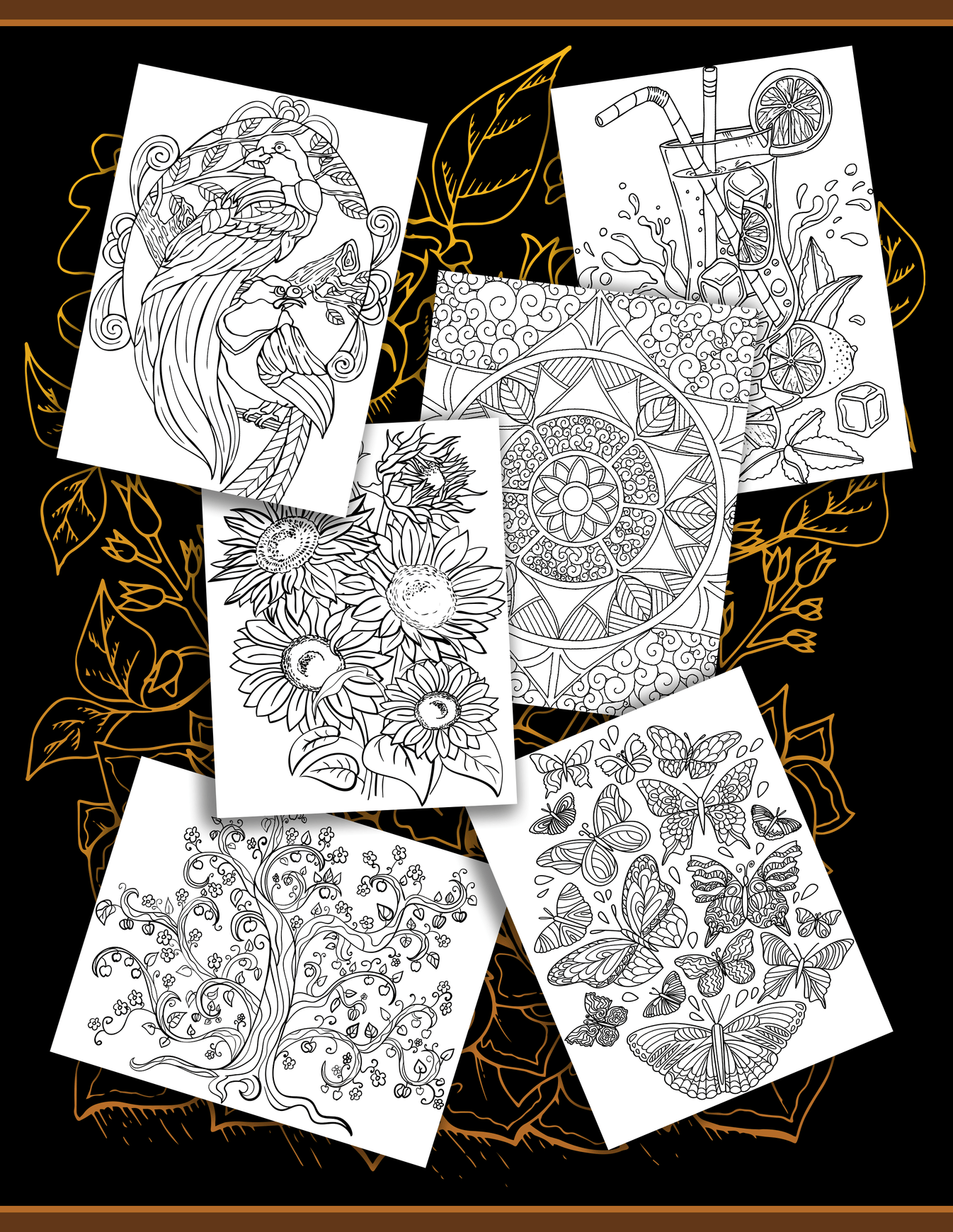 Adult Coloring Book: 30 Summer Heat Coloring Pages – ColoringCraze